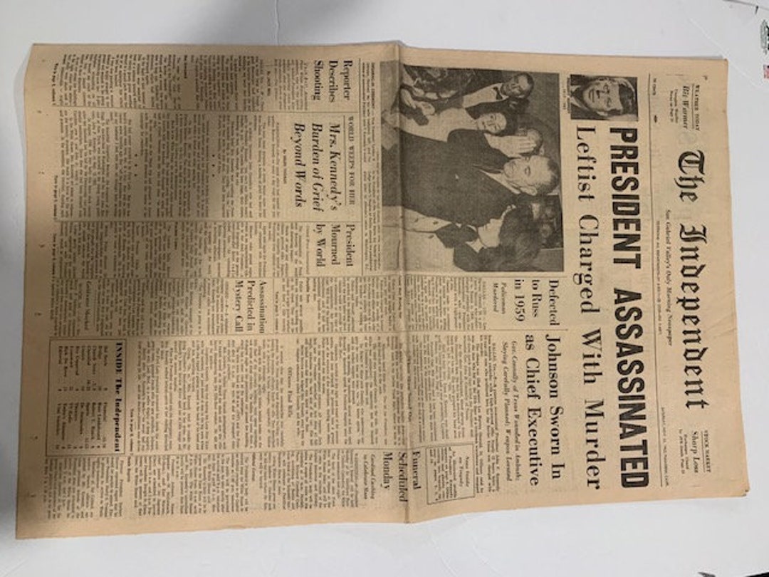 ASSASINATED President Kennedy - Etsy
