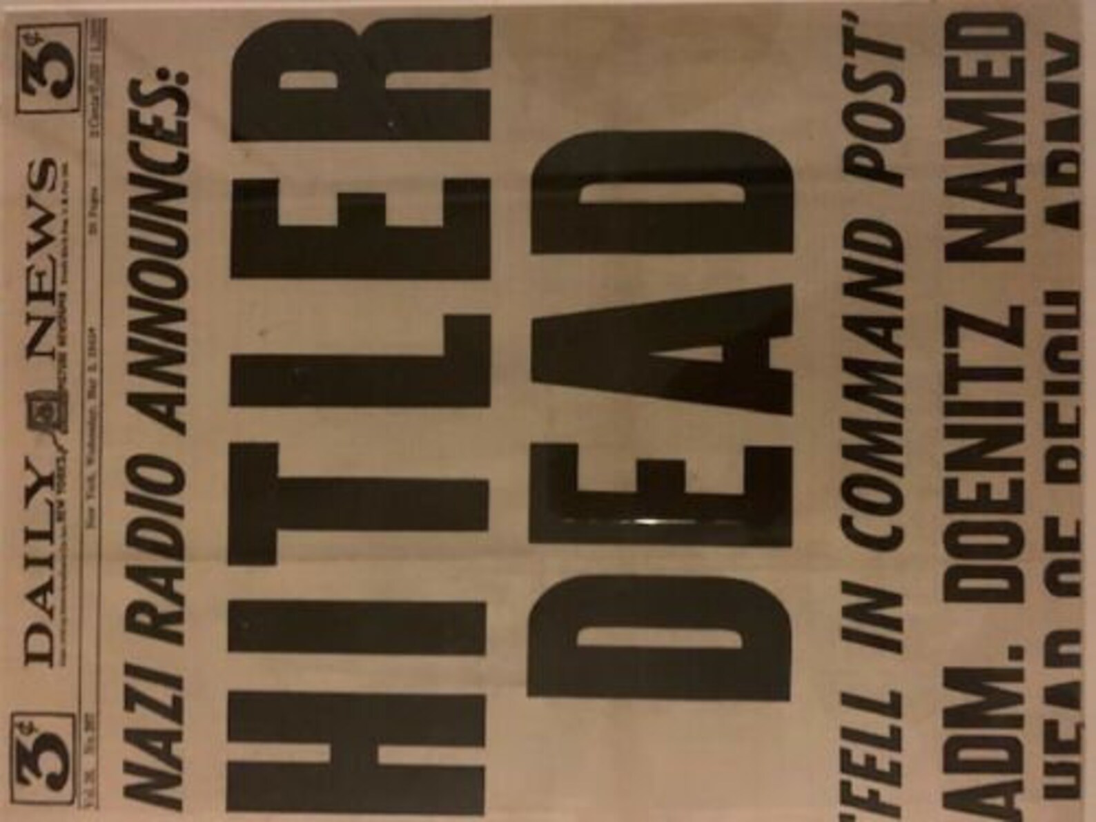Adolf Hitler DEAD 1945 ORIGINAL Complete Newspaper - Etsy