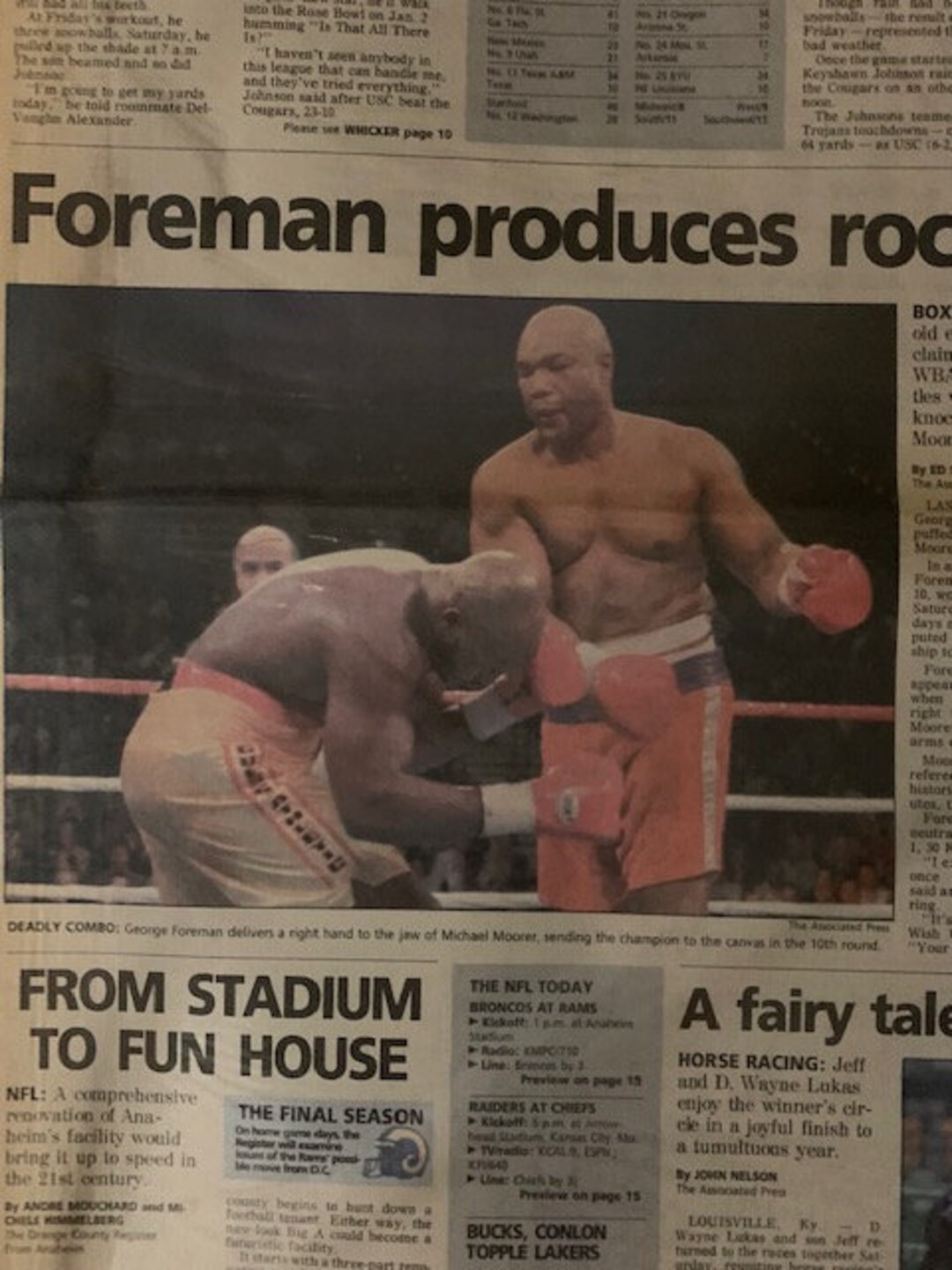 George Foreman 1994 Michael Moorer Boxing - Etsy