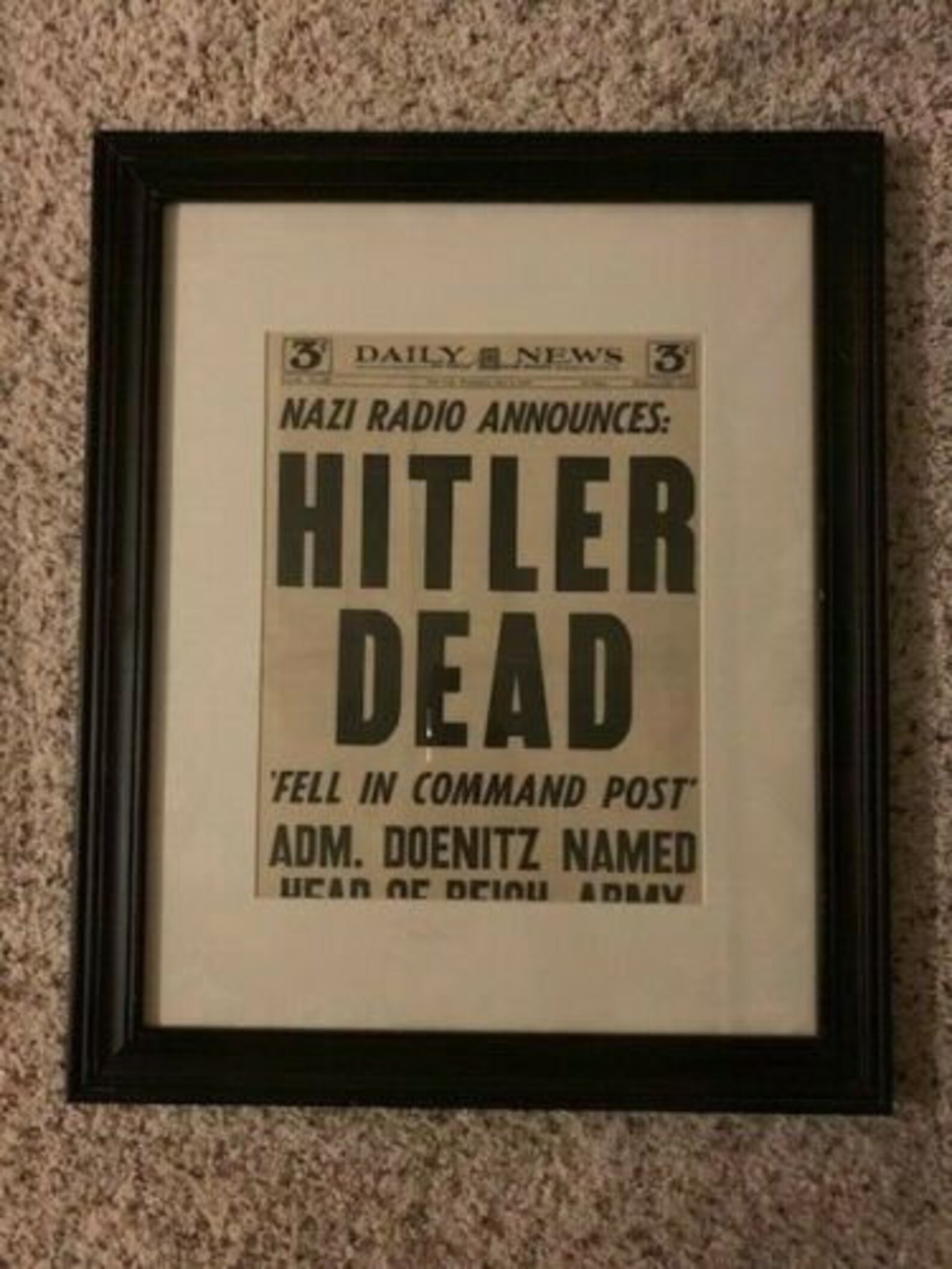 Adolf Hitler DEAD 1945 ORIGINAL Complete Newspaper - Etsy