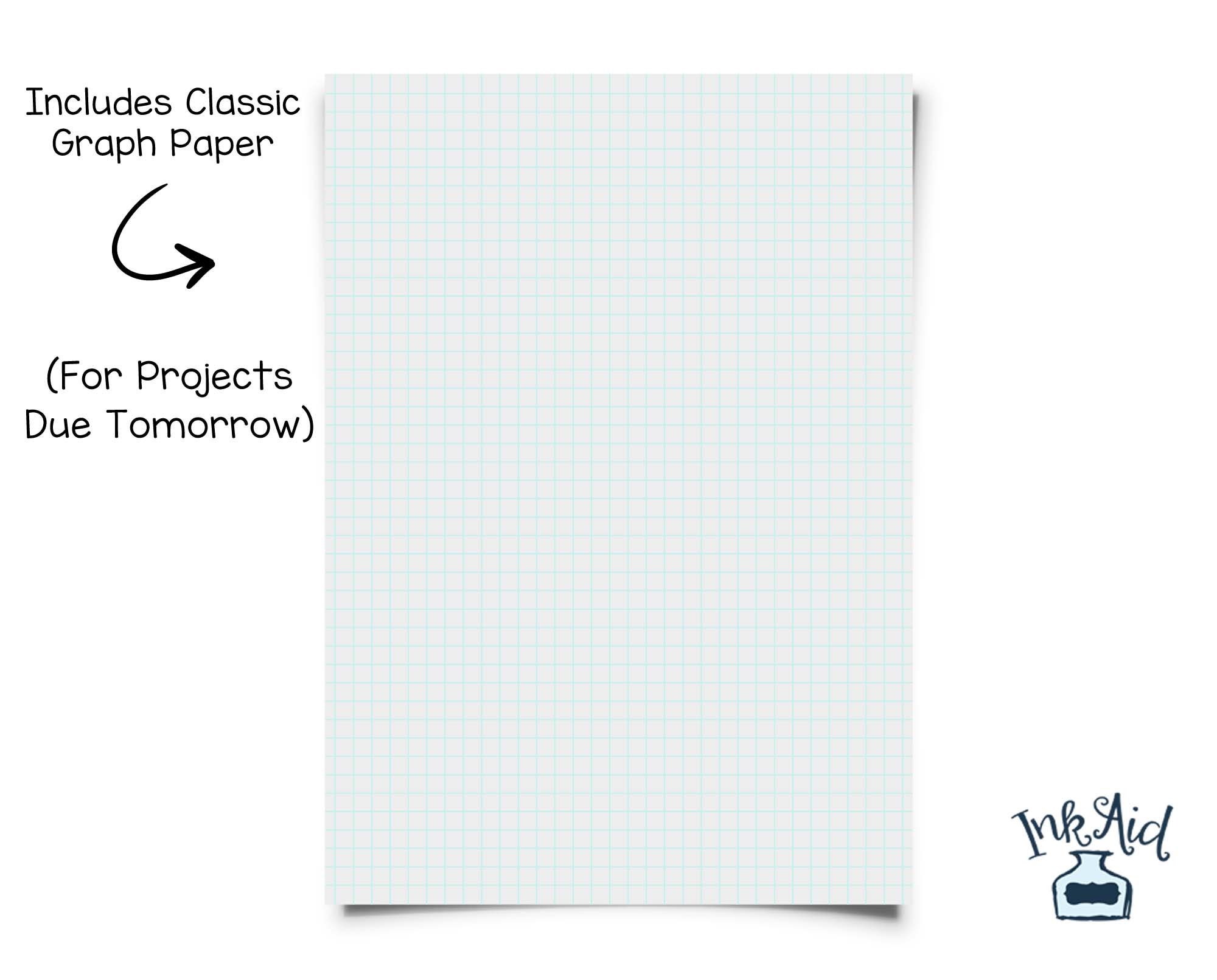 Print Your Own Notebook & School Paper | Graph Paper Printable | PDF ...
