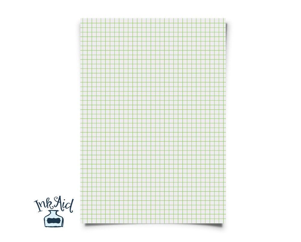 Print Your Own | COLORED GRID Graph Paper | 1/4 Inch Squares | PDF ...