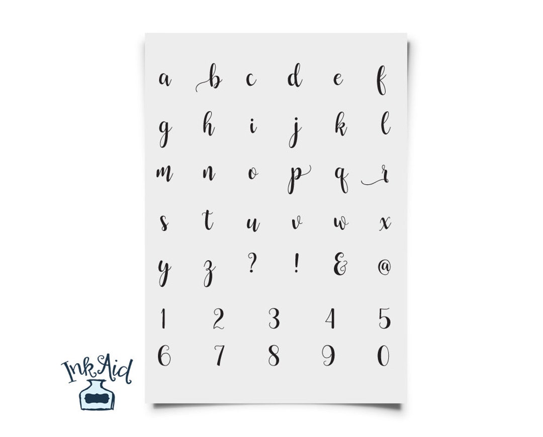 Hand Lettering Alphabet