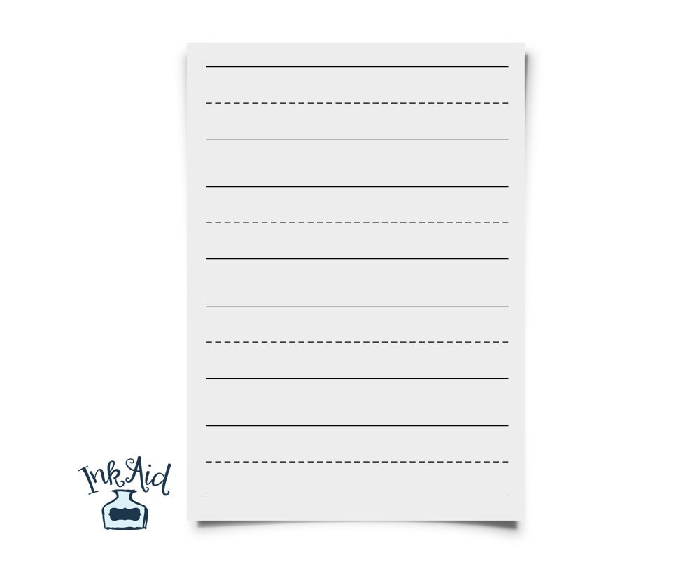 Lined Handwriting Paper Printable Pdf Madison S Paper