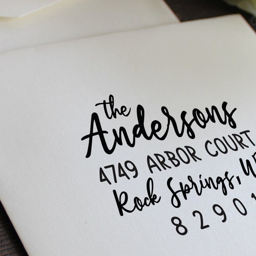 Calligraphy Address Template Wedding Envelope Printable - Etsy