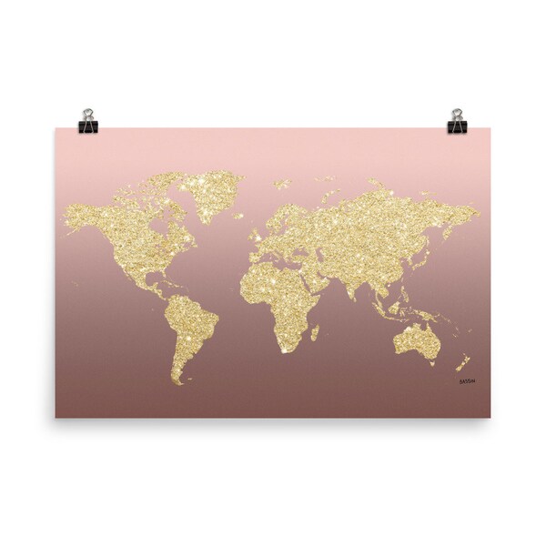 Rose Gold Posters - Etsy