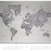 World Map on Aluminum Metal • Topography - Etsy