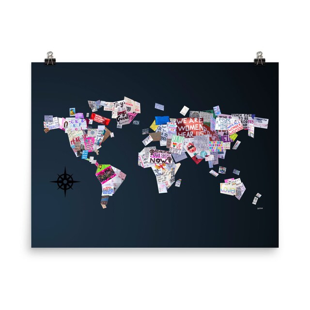 WanderWonderWorldMap - Etsy
