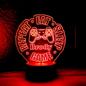 Video Game Controller Console Controller Gaming Room Night Light up ...
