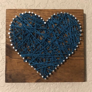 Mini Heart String Art String Art Shelf Sitter Heart Art - Etsy