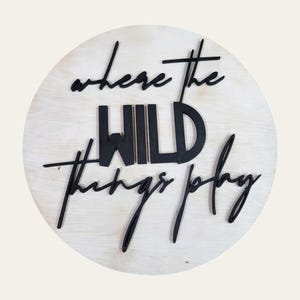 Where the Wild Things Play Wooden Sign *playroom Decor *kids Playroom ...