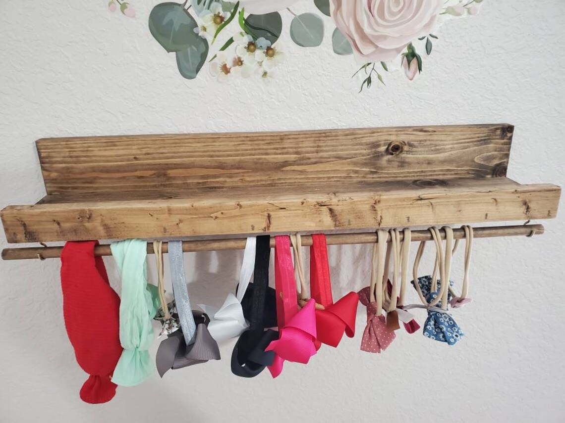 Bow Holder Bow Holder Shelf Jewelry Shelf Nursery Shelf - Etsy