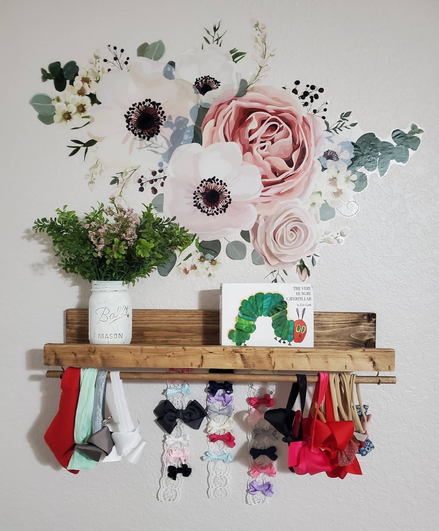 Bow Holder Bow Holder Shelf Jewelry Shelf Nursery Shelf - Etsy