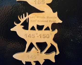 Wild Game Temp and Meat Temperature Magnet 2 Pack is My Meat Ready ...