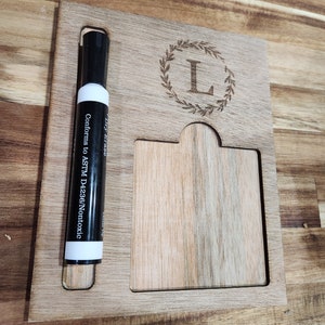 Post It Note Holder With Pen Slot Digital Download. SVG File Laser Cut ...