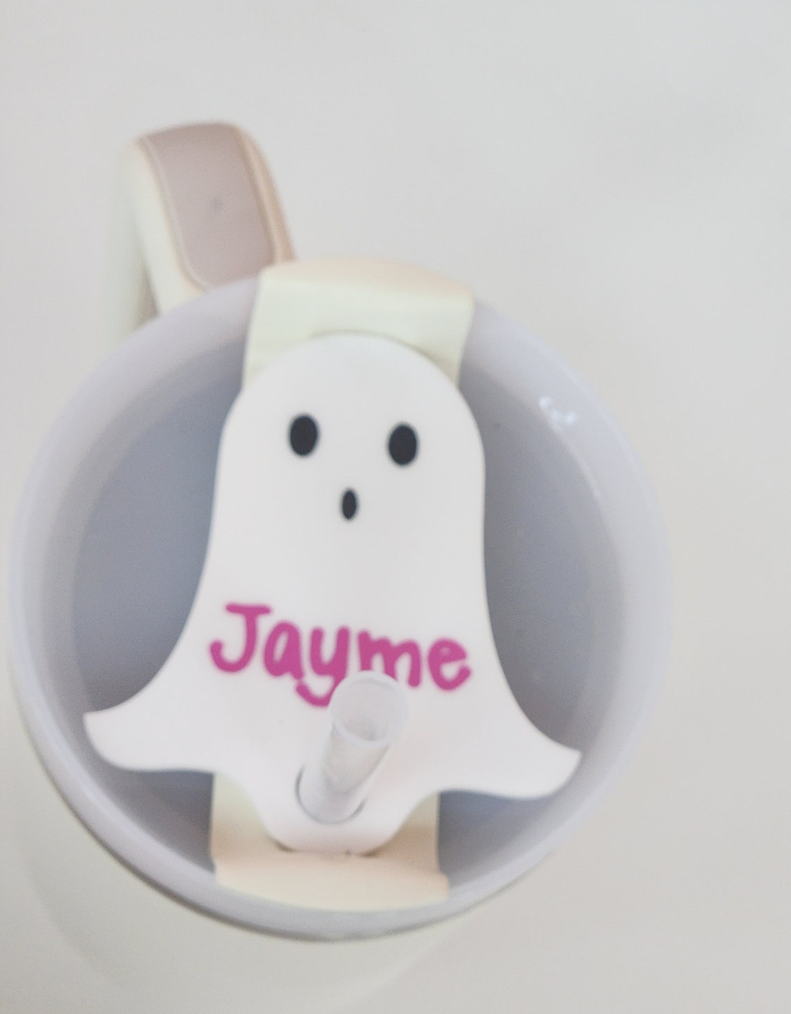 Ghost Name Stanley Topper, Stanley Cup Accessories, Personlized Stanley ...
