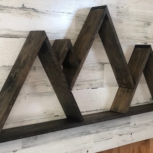 4 Peak Mountain Shelf | Nursery Shelving| Large Mountain Shelving ...