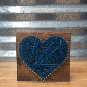 Mini Heart String Art String Art Shelf Sitter Heart Art - Etsy