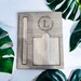 Monogram Post It Note Holder With Pen Slot - Etsy
