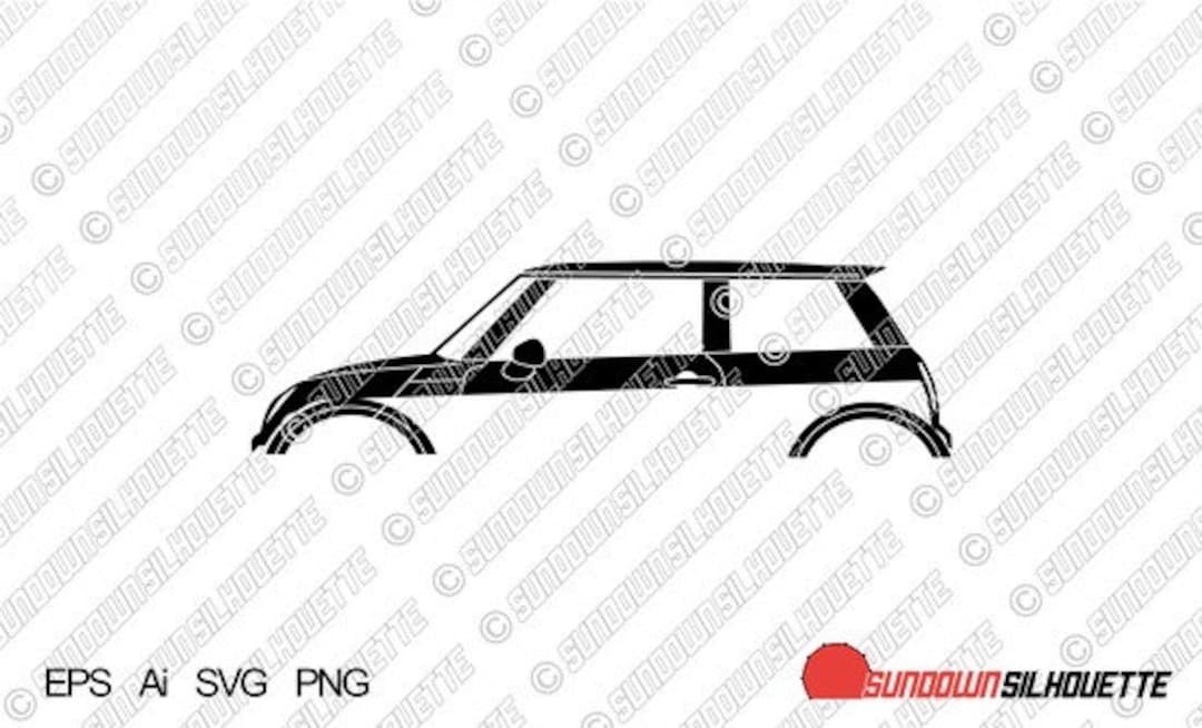 Digital Download Vector Graphic Mini Cooper S R53 Mk1 1st Gen EPS SVG ...