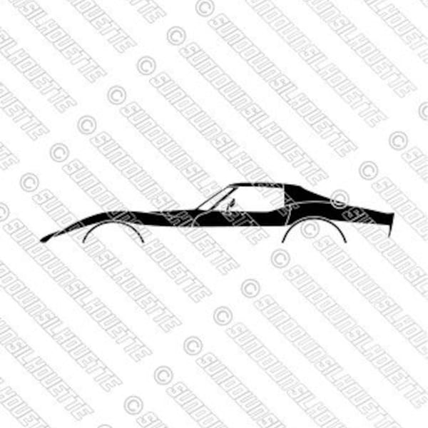 Corvette Silhouette - Etsy
