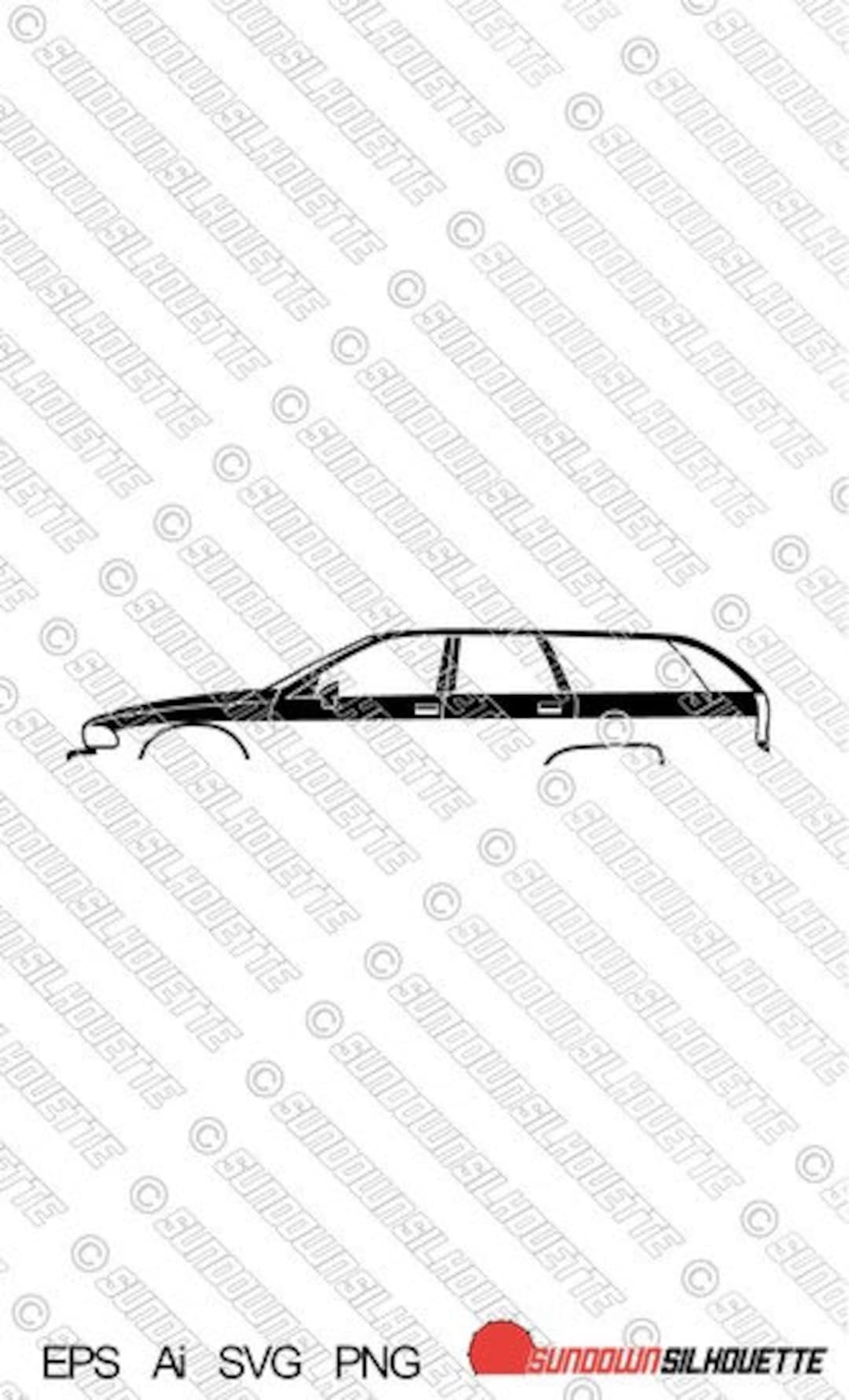 Digital Download Vector Graphic Chevrolet Caprice 4th Gen Station Wagon ...