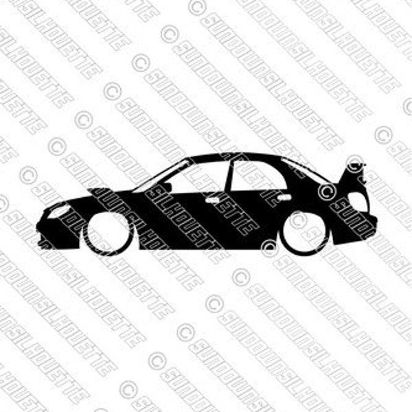 Subaru Impreza Silhouette - Etsy