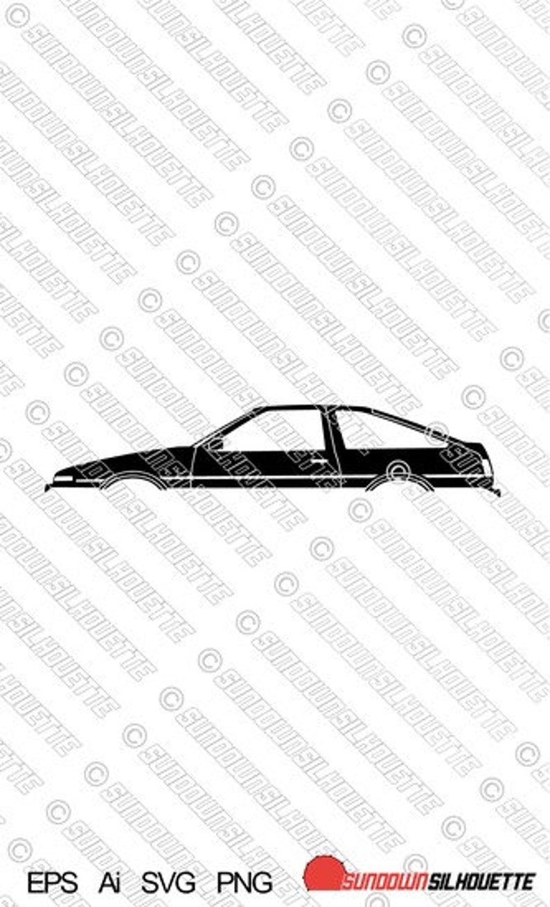Digital Download Vector Graphic Toyota Corolla AE86 / Sprinter Trueno ...