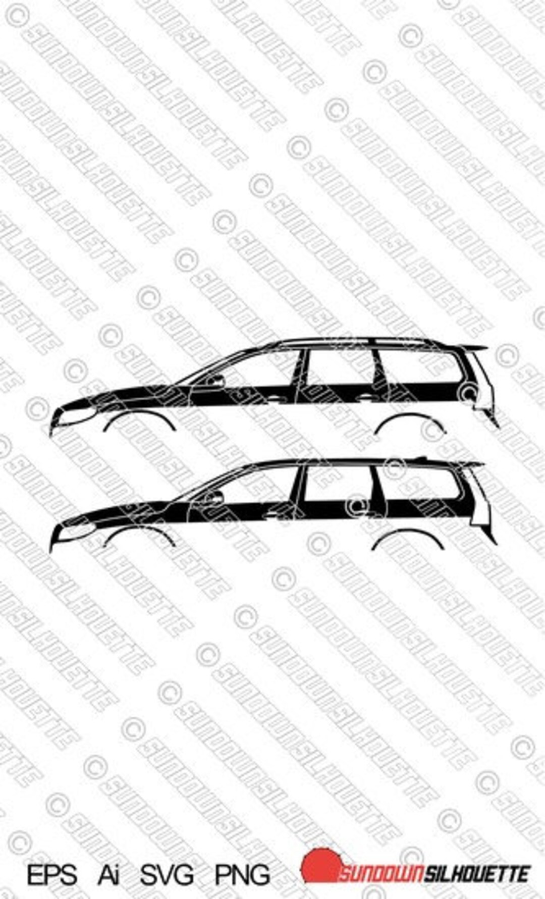 Digital Download Vector Graphic volvo V70 3rd Gen 2008-2016 R-design ...