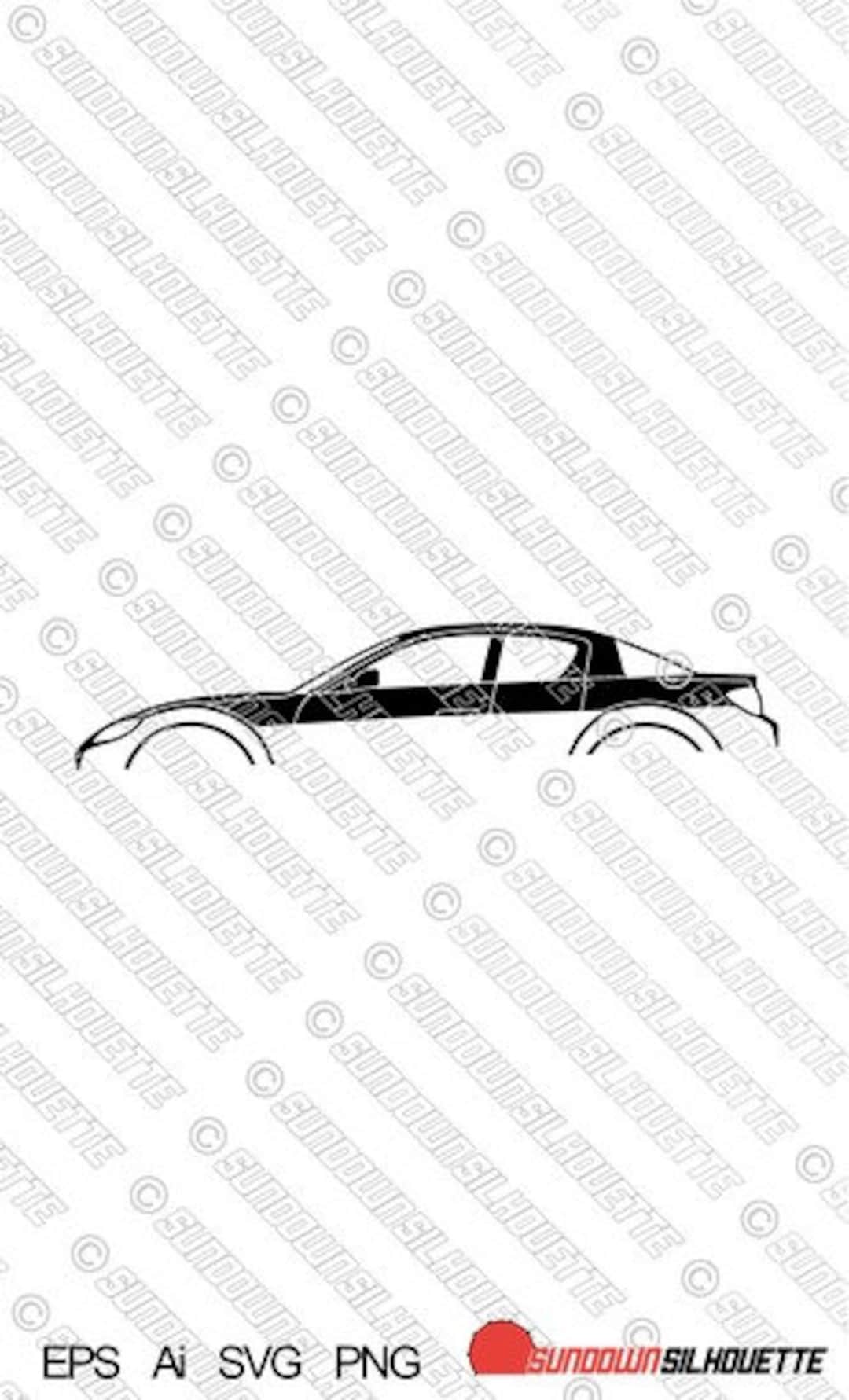 Digital Download Vector Car Silhouette Mazda RX8 EPS SVG Ai PNG - Etsy