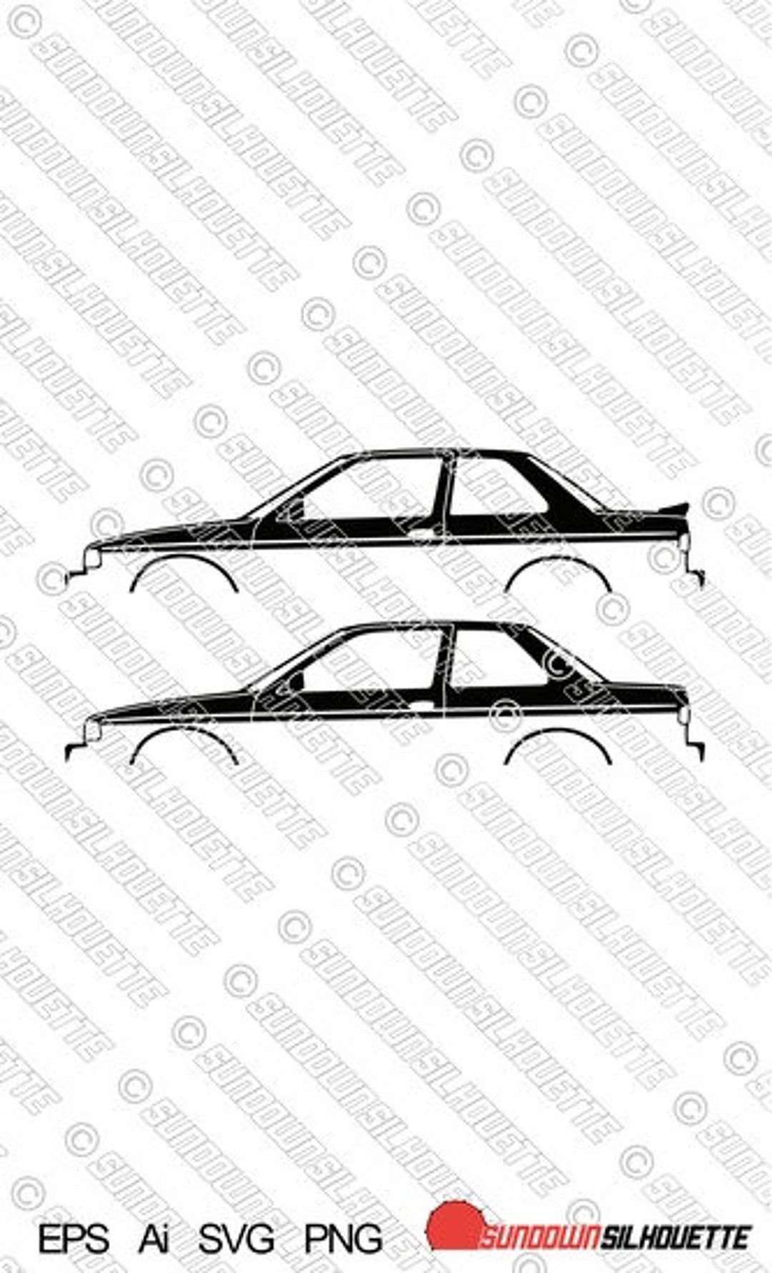 Digital Download Vector Graphic Nissan Sentra SE-R B13 EPS - Etsy