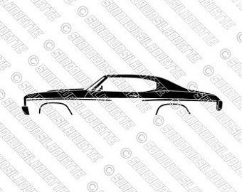 1970 Chevelle Silhouette - Etsy