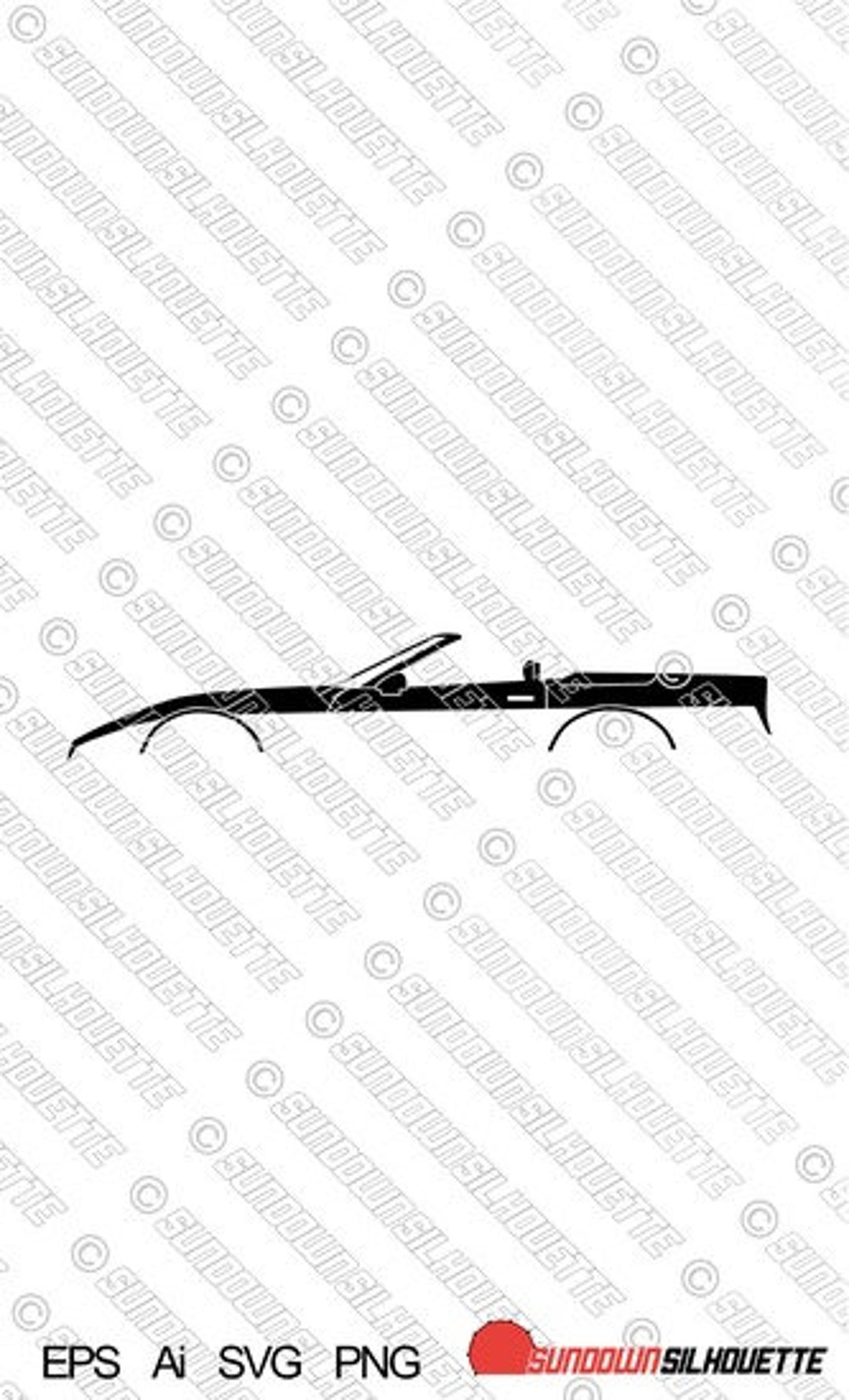 Digital Download Vector Graphic Chevrolet Corvette C4 - Etsy