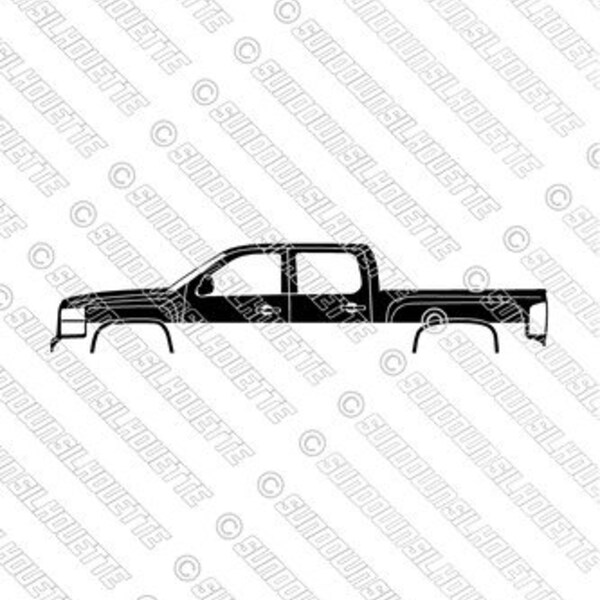 Crew Cab Silverado Outline - Etsy