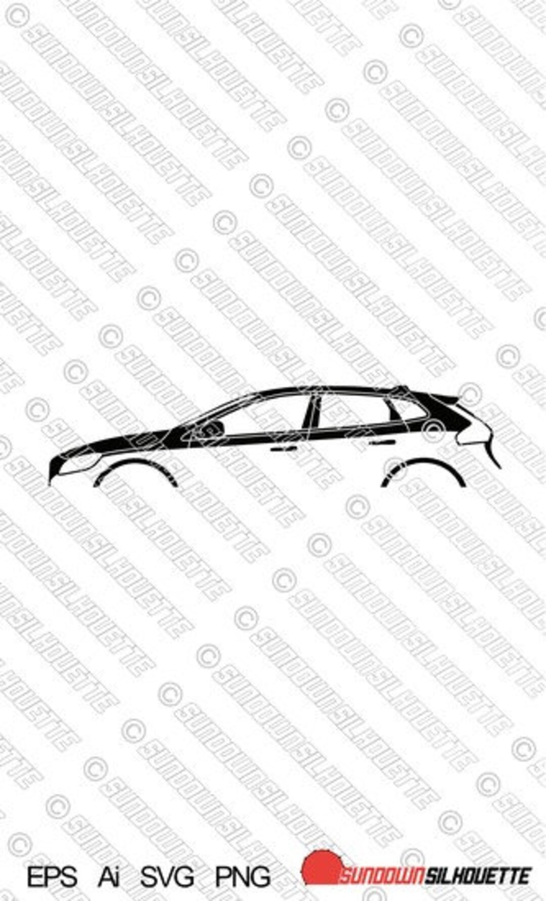 Digital Download Vector Graphic Volvo V40 2012-2019 EPS SVG Ai PNG - Etsy