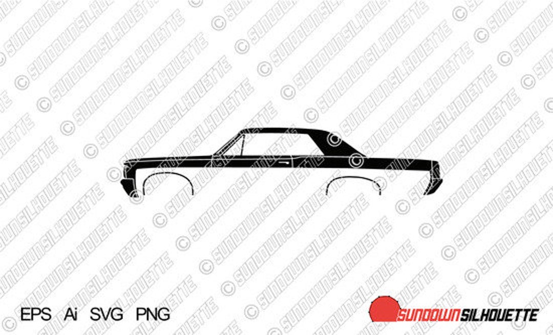 Digital Download Vector Graphic 1964 Pontiac Tempest GTO Hardtop EPS ...