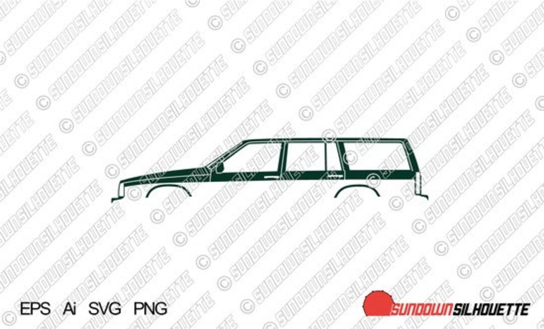 Digital Download Vector Graphic Volvo 745 740 Wagon EPS SVG Ai PNG - Etsy