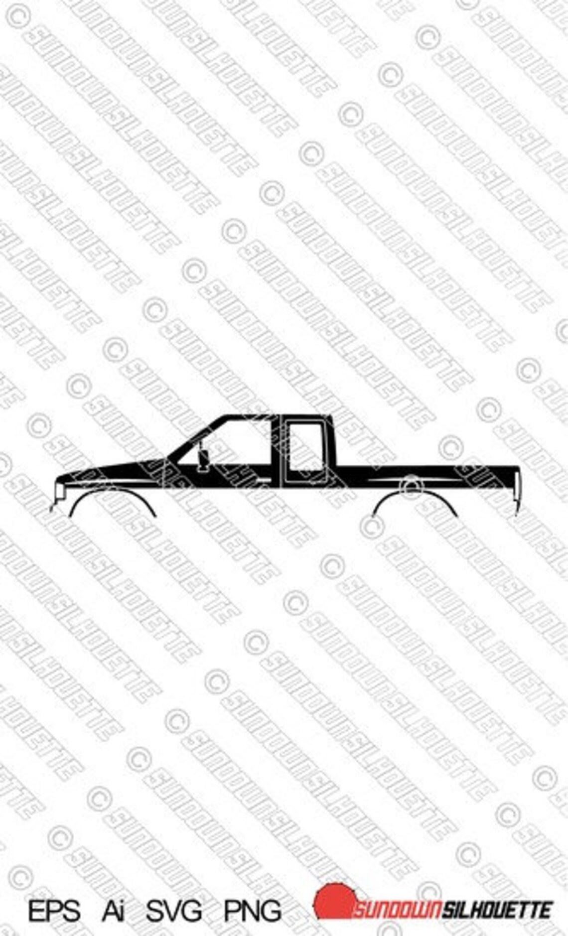 Digital Download Vector Graphic Isuzu Spacecab Pickup 3rd Gen TF EPS ...