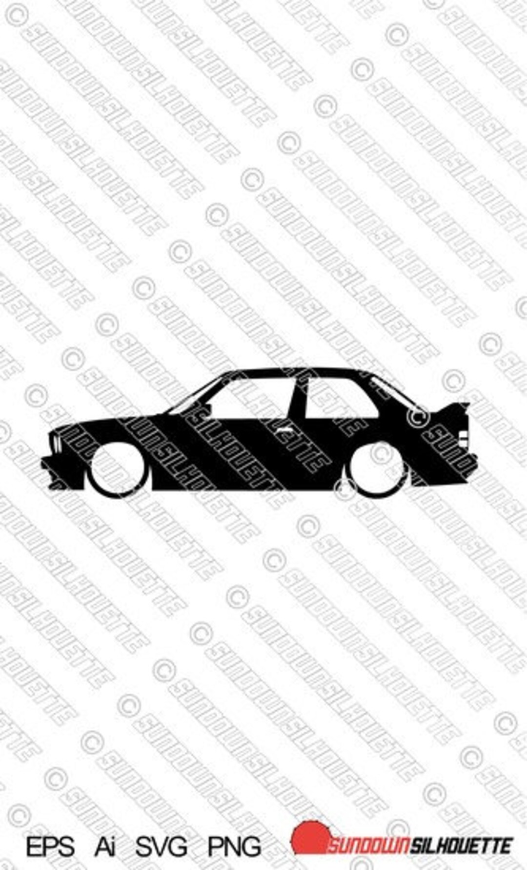 Digital Download Vector Graphic Lowered BMW E30 M3 . EPS SVG Ai Png - Etsy