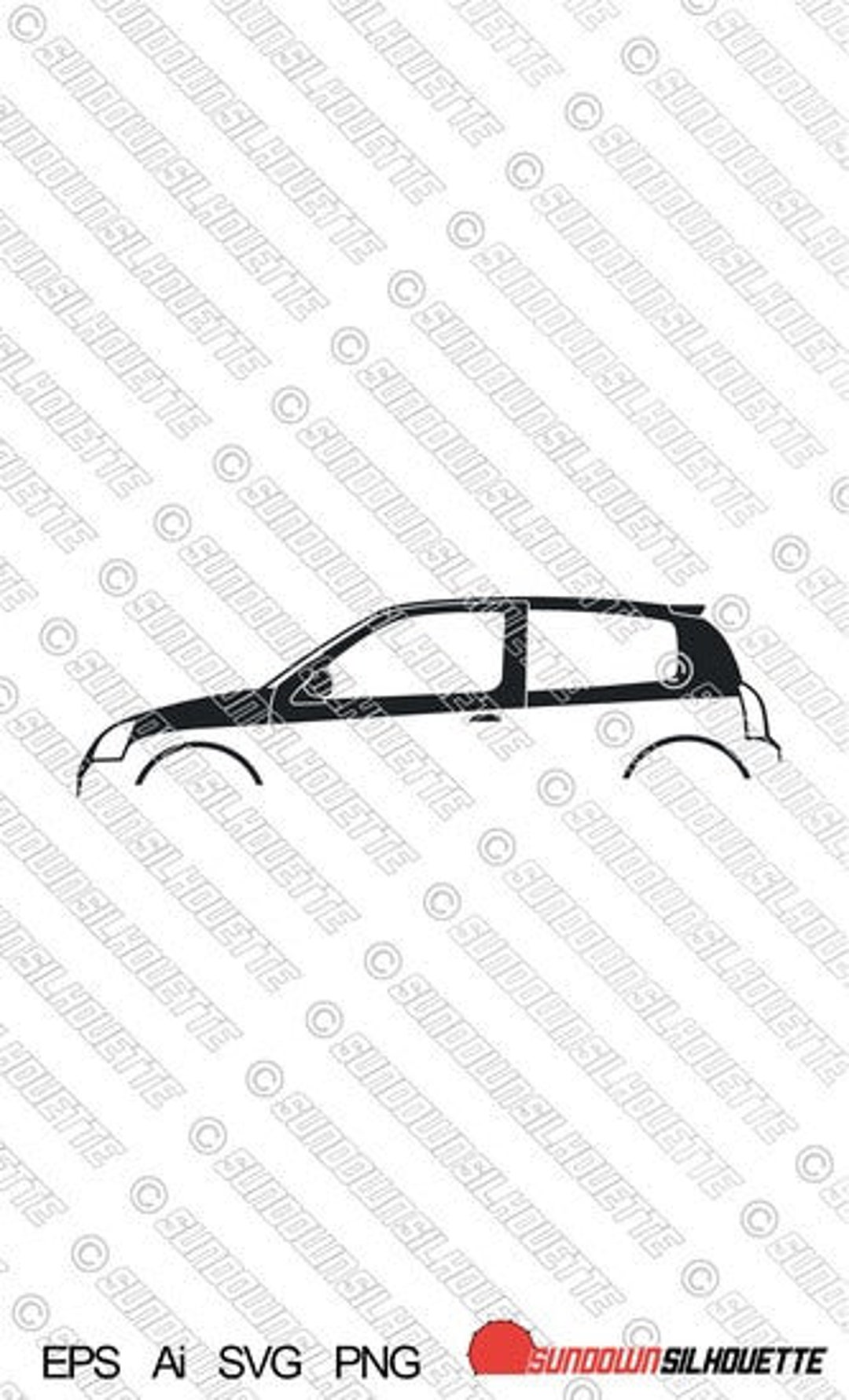 Digital Download Vector Graphic Renault Clio Mk2 182 Sport RS EPS SVG ...