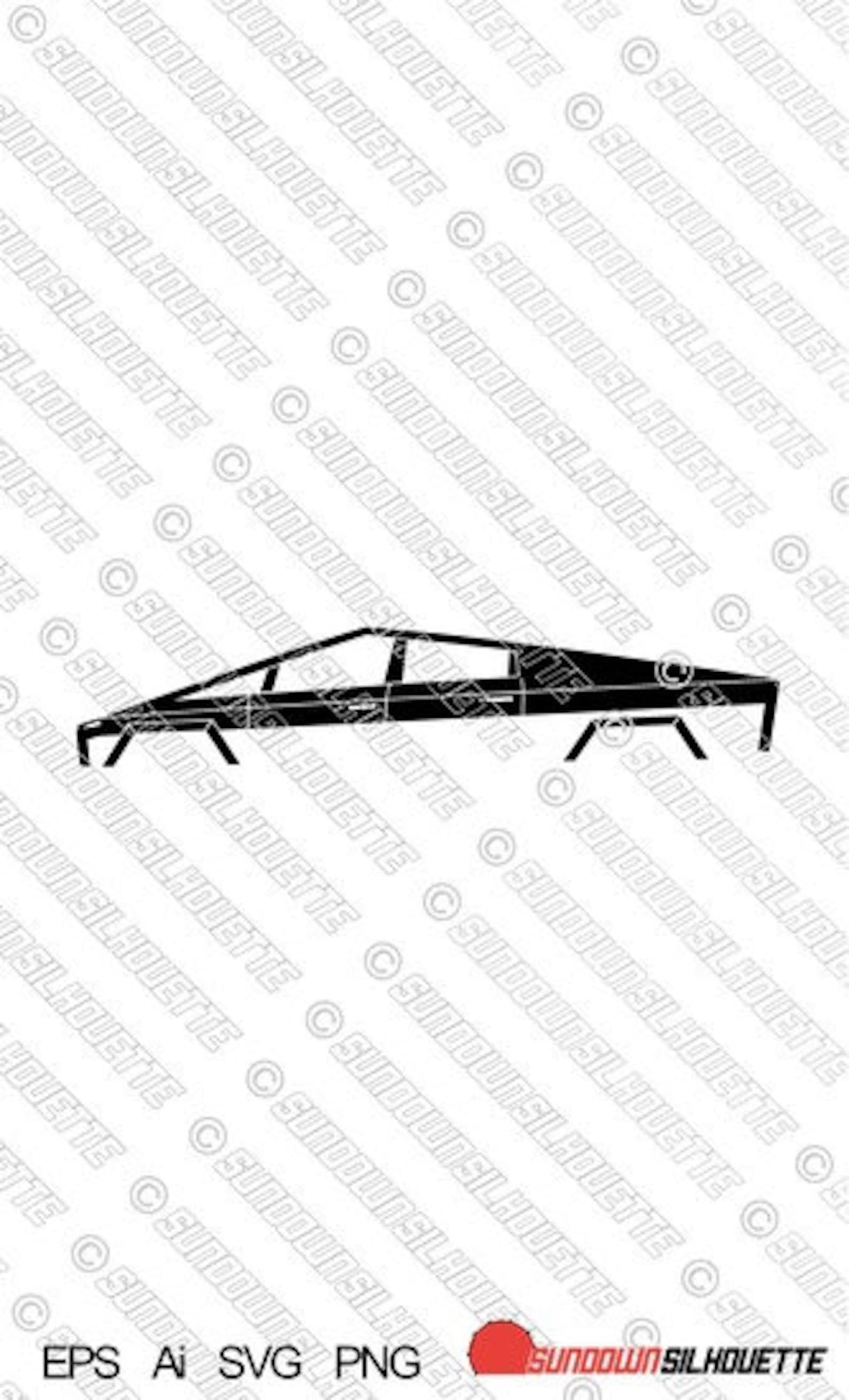 Digital Download Vector Graphic - Tesla Cybertruck EPS | SVG | Ai | PNG ...