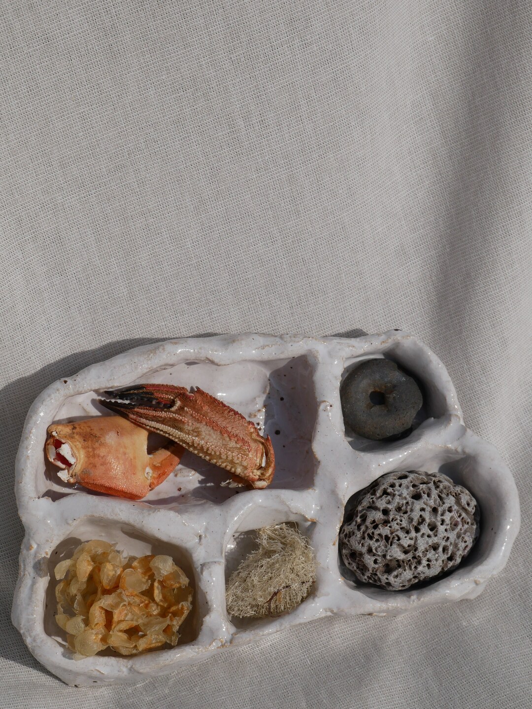 Ceramic Treasure Shelf Trinkets White Medium Wall - Etsy