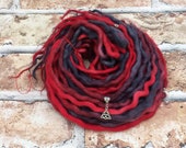 Custom Dreadlocks Cherry Red & Charcoal Double Ended Wool - Etsy UK