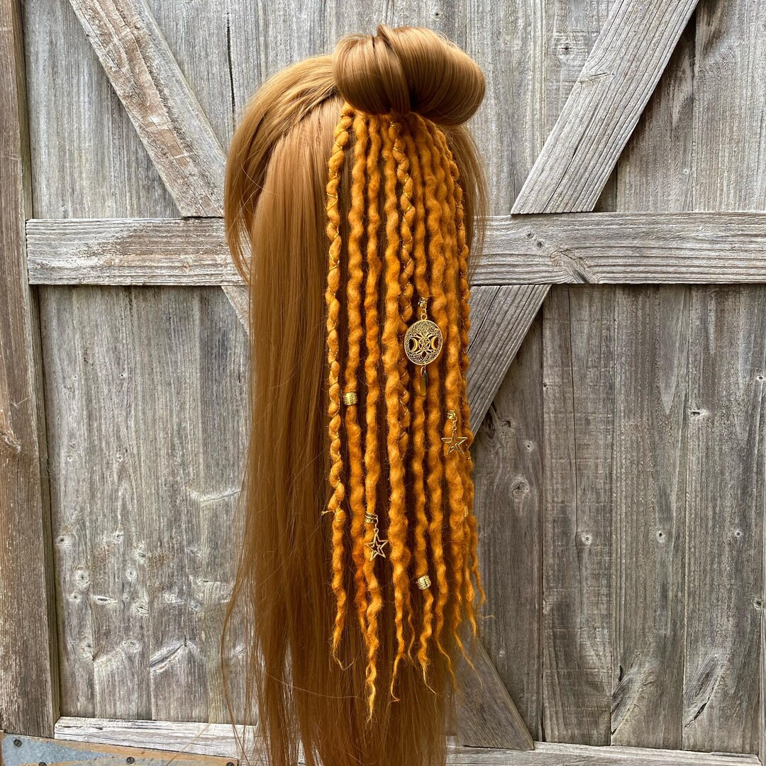 Ginger Triple Moon Dreadlock Ponytail - 17 Inches - Hair Fall ...