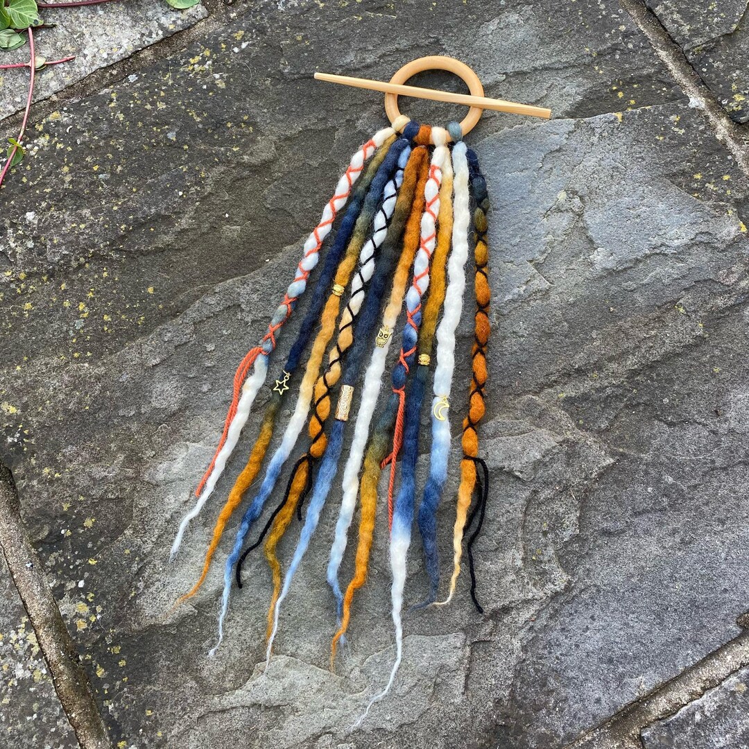 Copper Moon Large Dreadlock Hair Ring 18 Inches Hair Barrette Dread ...