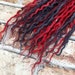 Custom Dreadlocks Cherry Red & Charcoal Double Ended Wool - Etsy UK