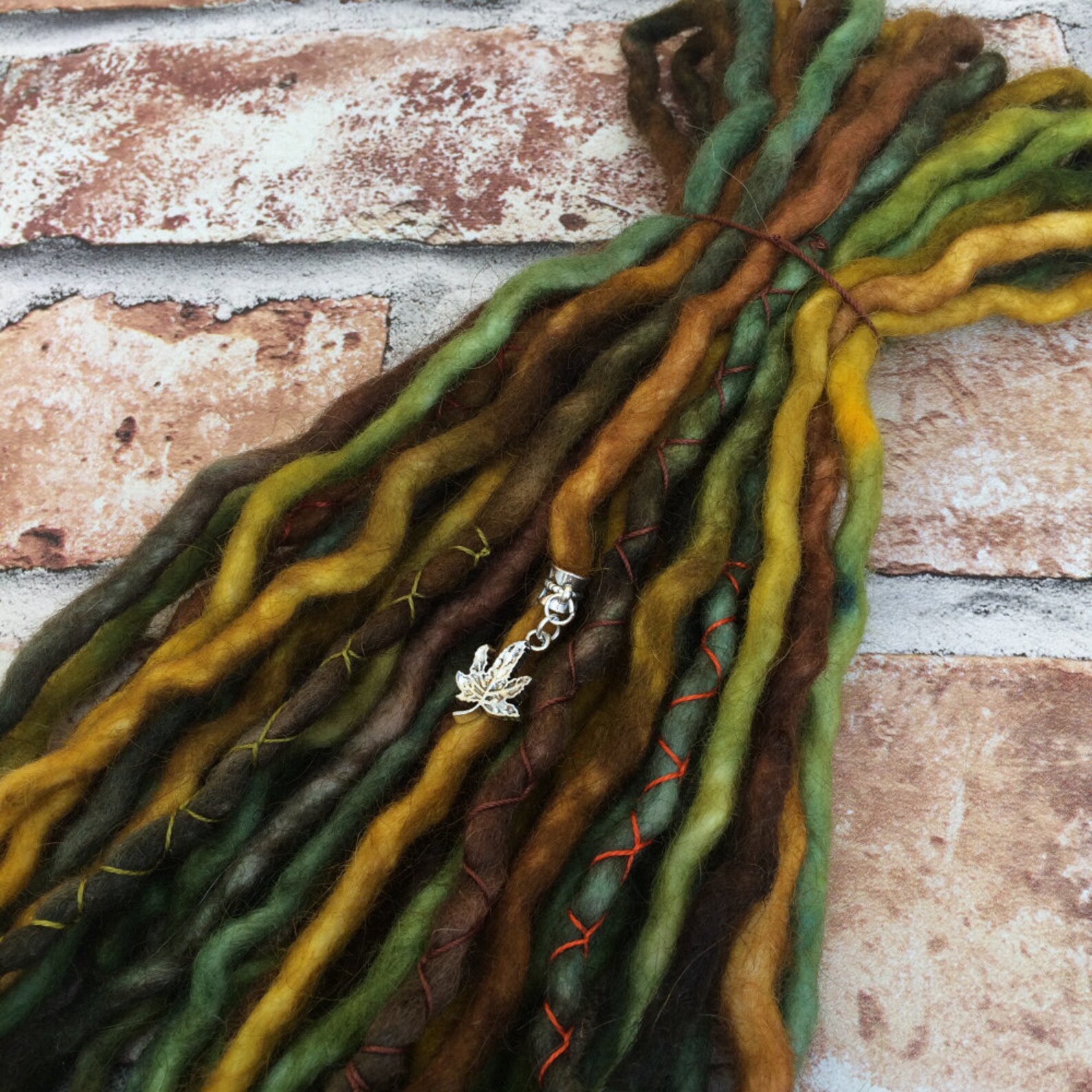Dreadlocks Single Ended Autumn Tones Custom Wool Hair | Etsy