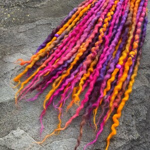 Tropical Twilight Mini Dreadlock Claw Clip 19 Inches Clip in Dreadlocks ...