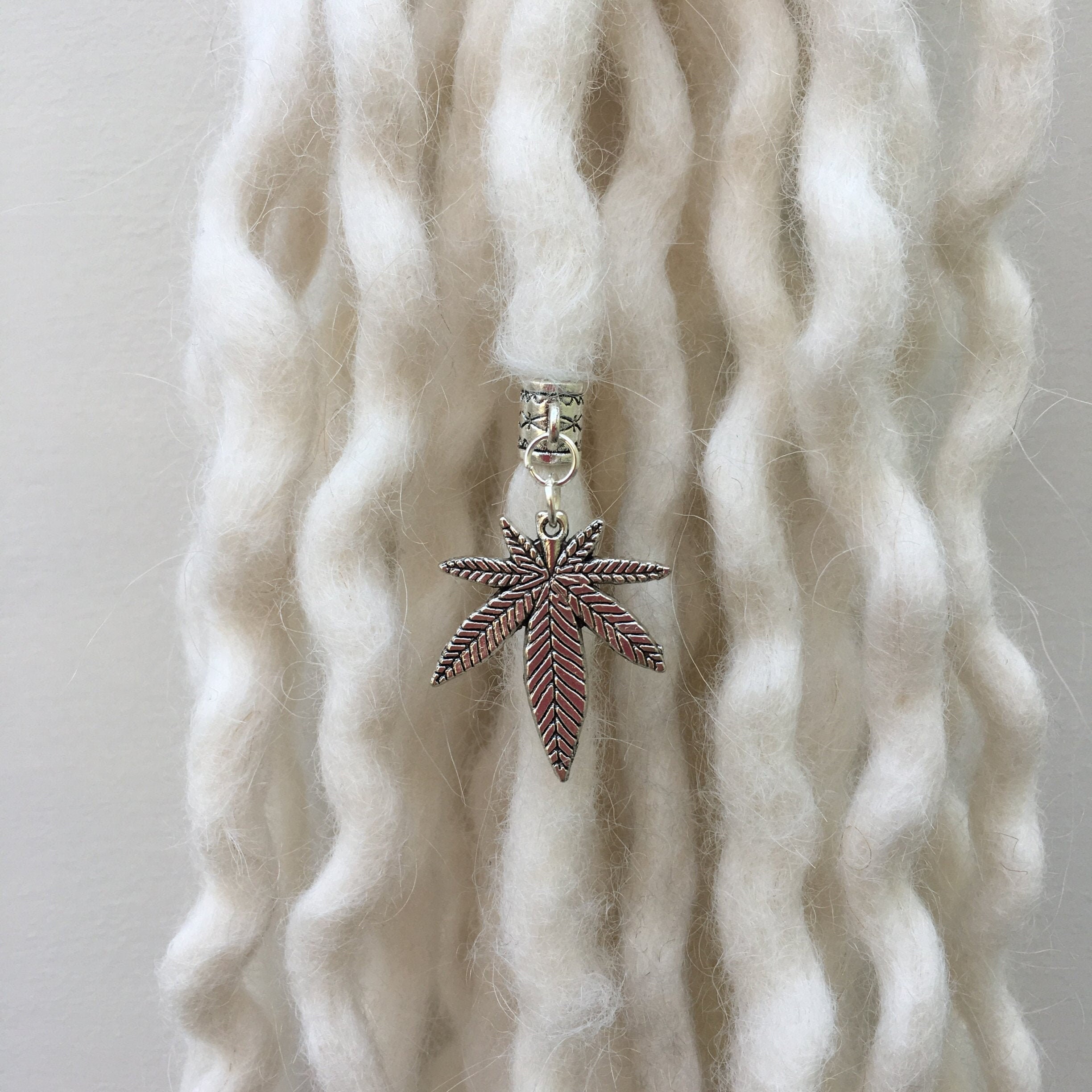 Tibetan Silver Marijuana Leaf Dread Bead Dreadlock Jewellery | Etsy