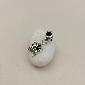 Tibetan Dread Bead, Silver Butterfly Dreadlock Charm, Dread Jewellery ...